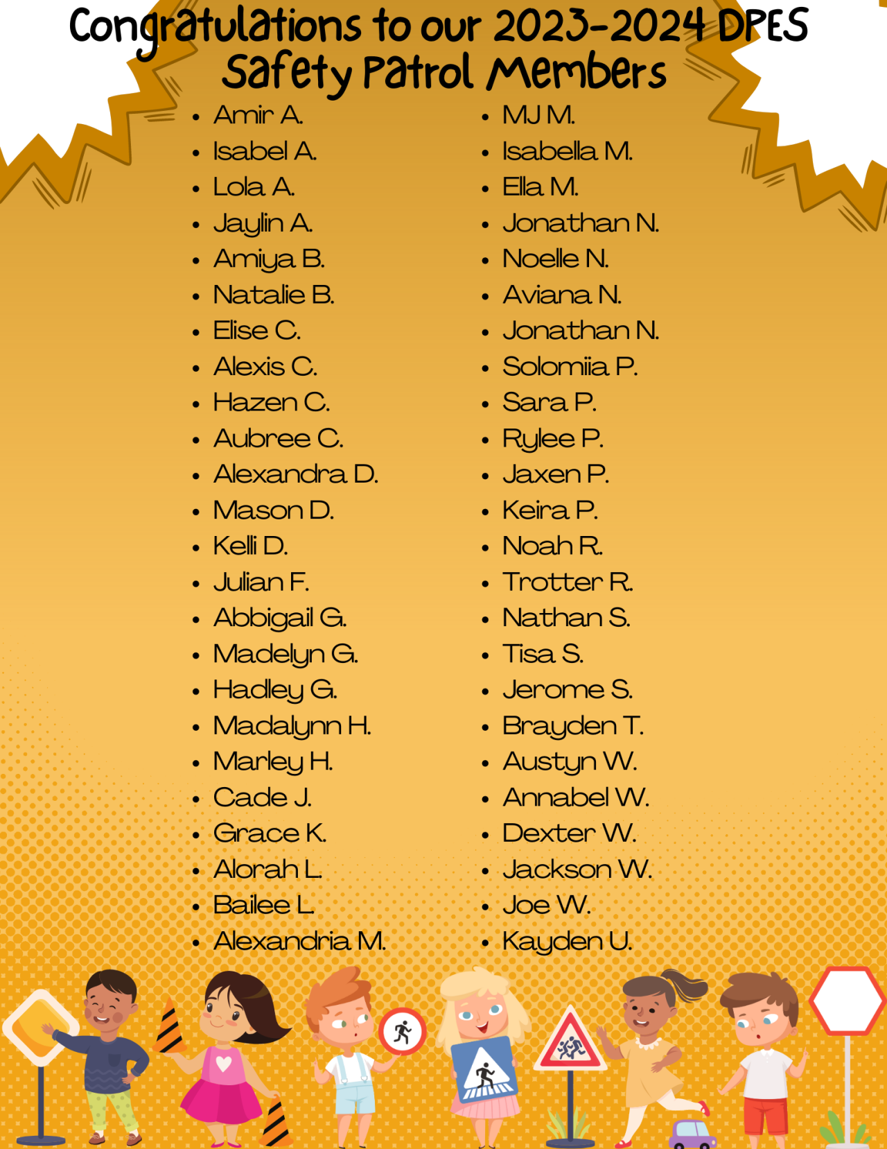 Congratulations to our new Safety Patrol!!!! | Deer Park Elementary School