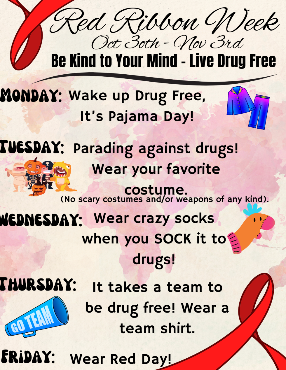 Red Ribbon Week Oct. 30-Nov. 3 | Deer Park Elementary School